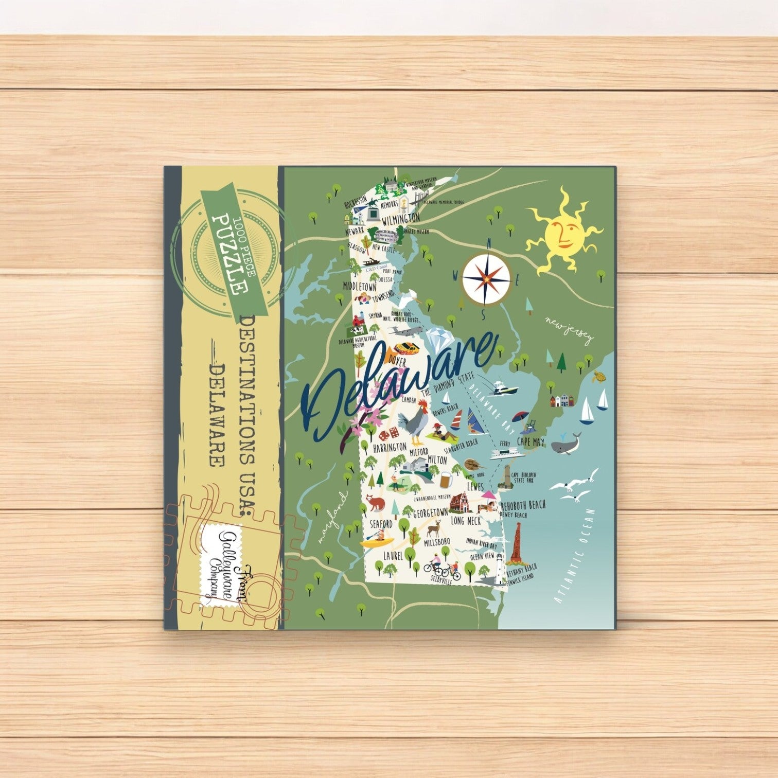 Delaware - 1000 Piece Jigsaw Puzzle – Mellow Monkey