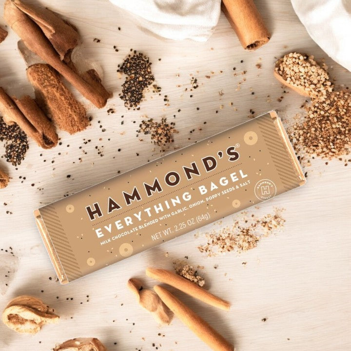 Candy Bar Everything Bagel Milk Chocolate 2.25-oz – Mellow Monkey