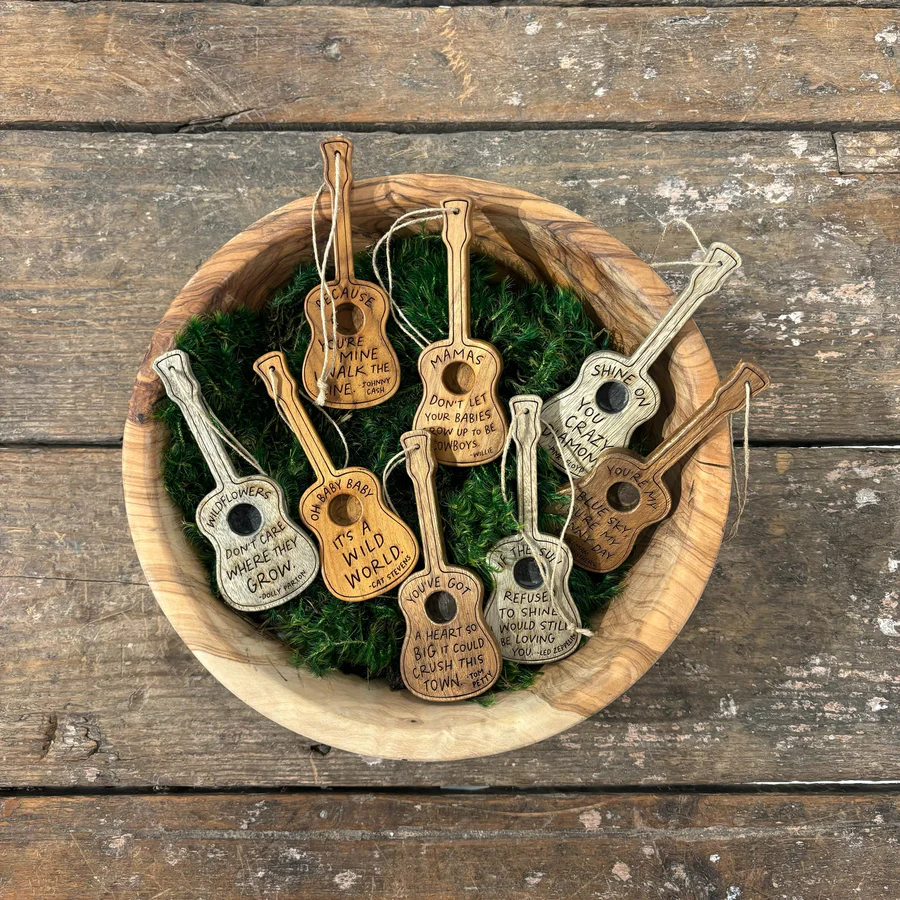 Sugarboo 2nd Edition Wooden Guitar Ornament – Mellow Monkey