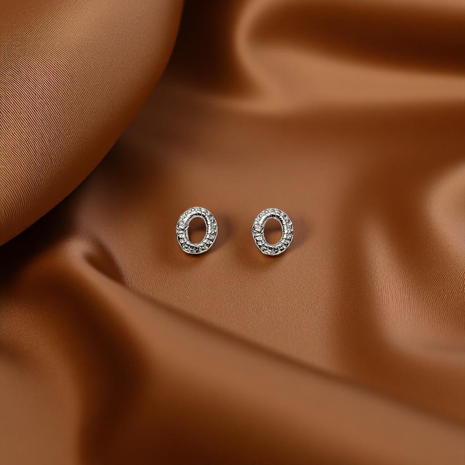 Nancianna Stud Earrings - Sterling Silver – Mellow Monkey