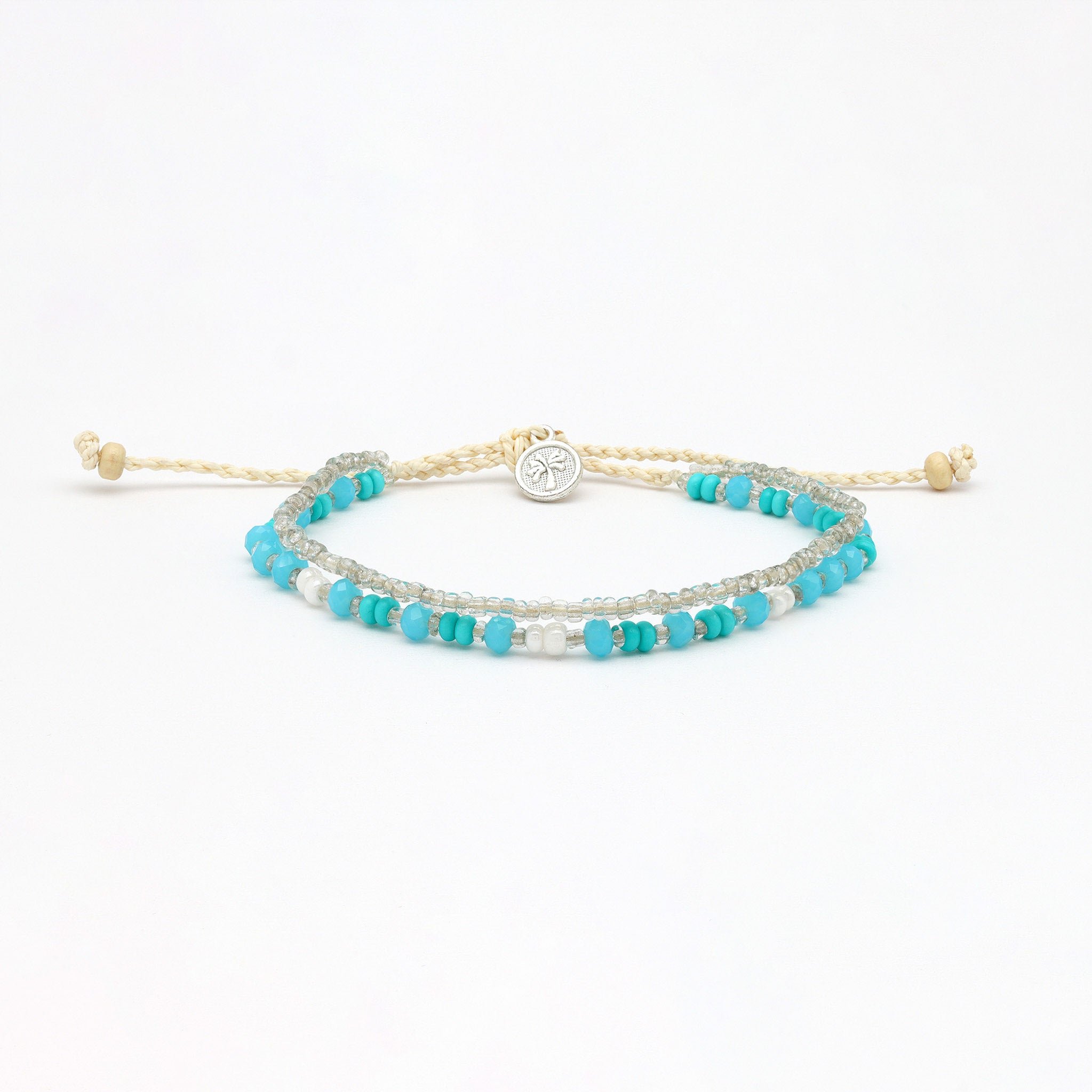 Kanawa Beach Beaded Bracelet - Aqua – Mellow Monkey