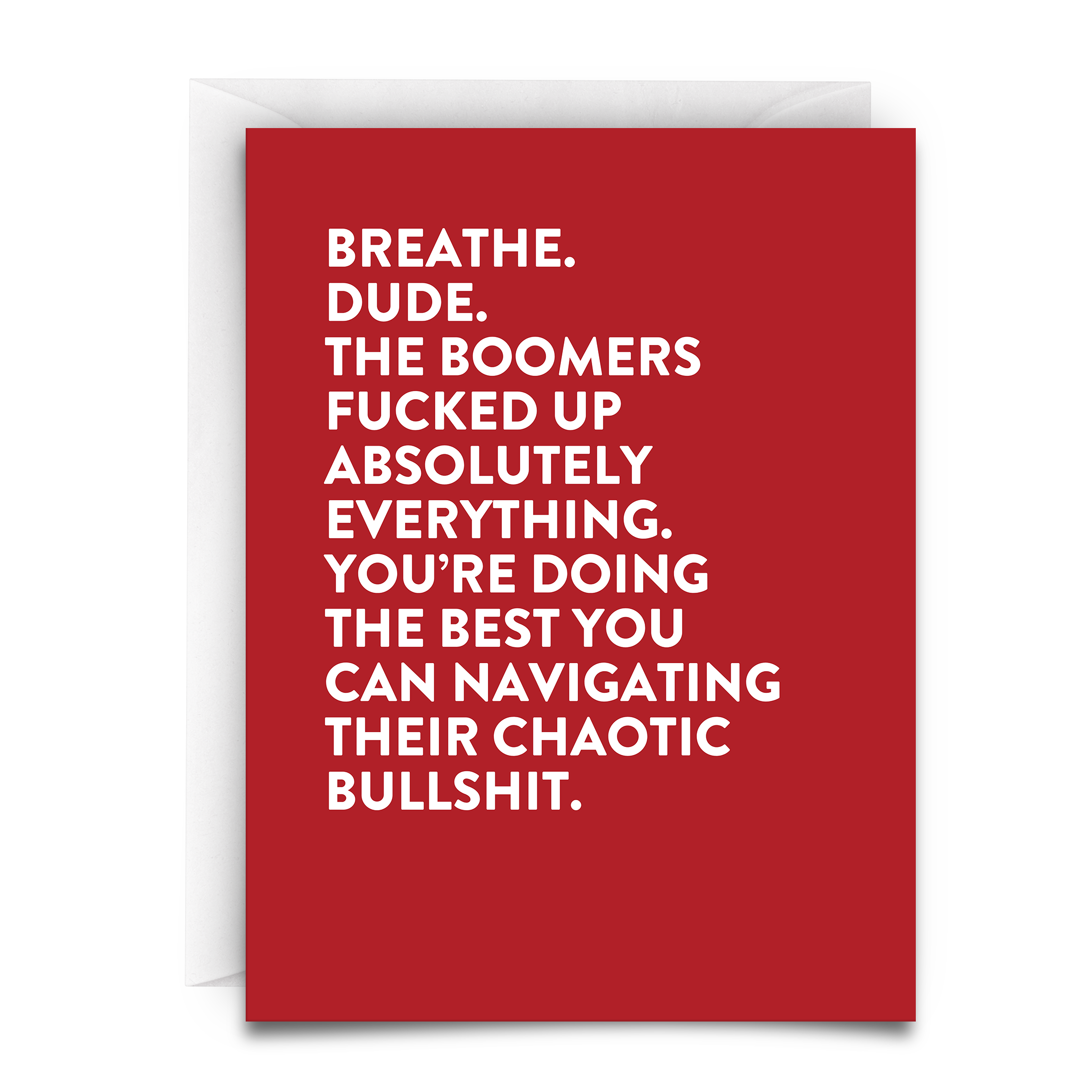 Boomers Fucked Everything Up - Greeting Card – Mellow Monkey