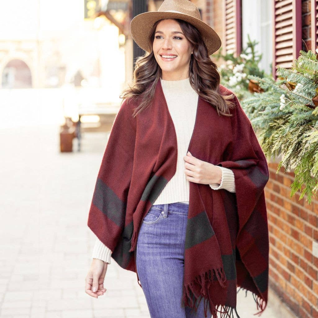 Allthreads Highland Wrap - Wine – Mellow Monkey