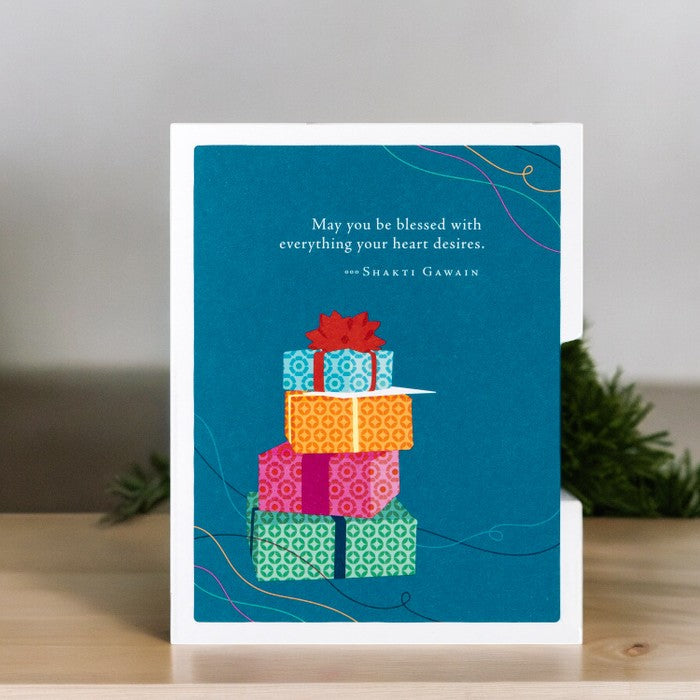Positively Green Greeting Card - Birthday - "May You Be Blessed with E ...