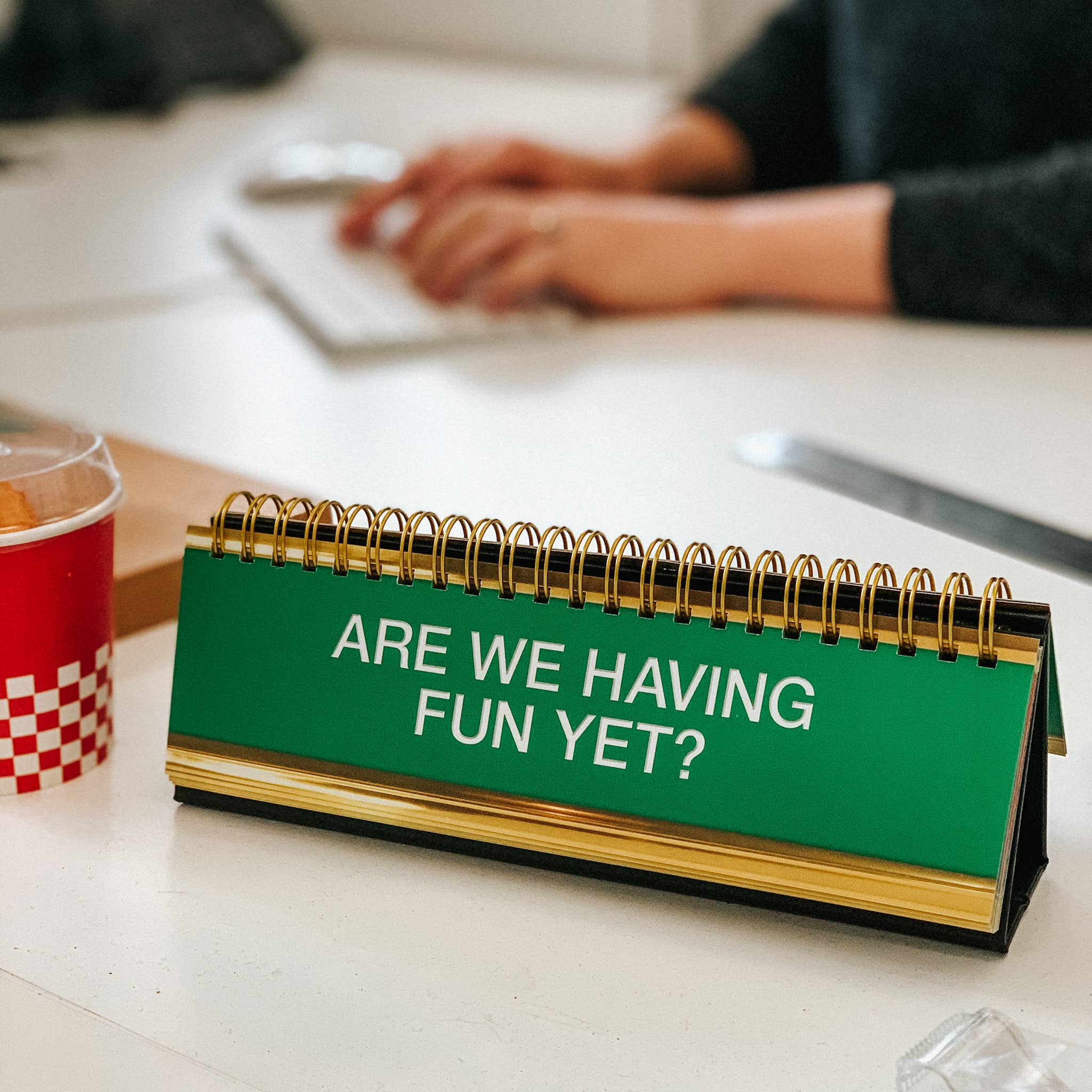 Daily Desk Plaque - Desktop Flip Book - 50 Fun Phrases – Mellow Monkey