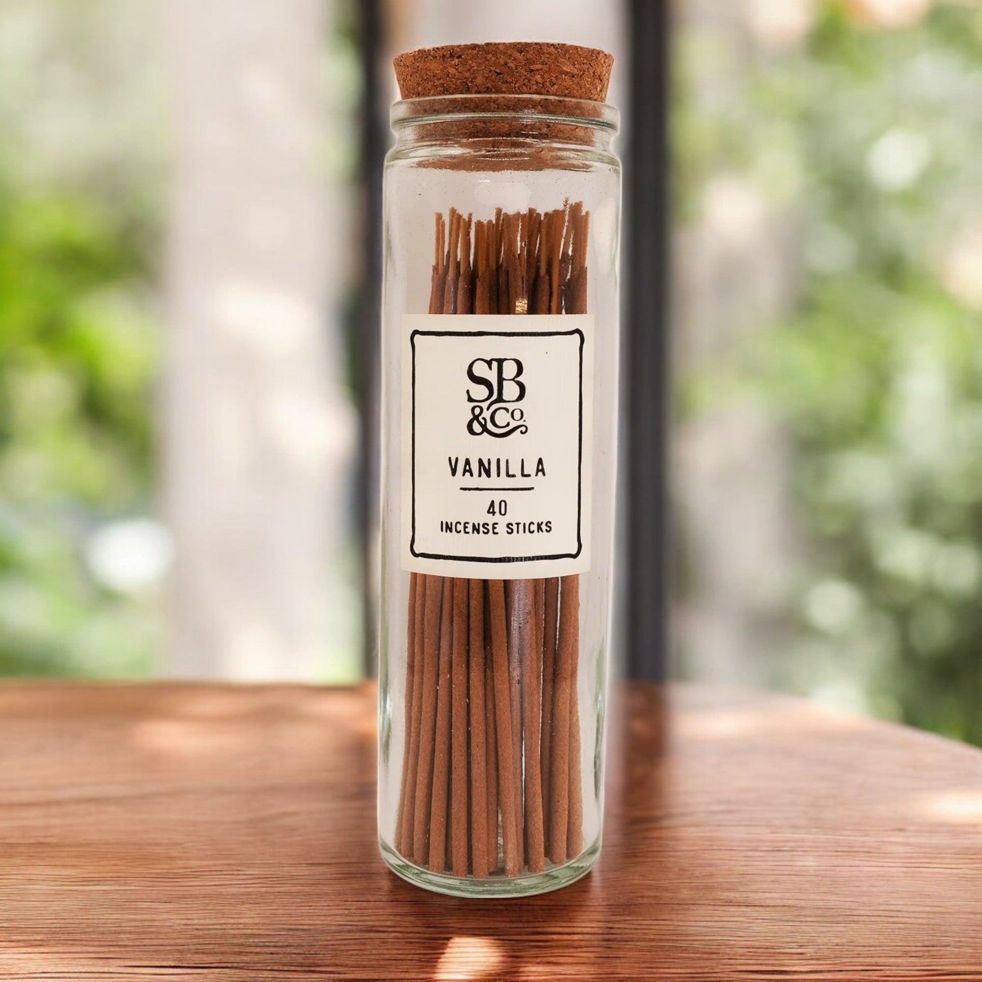 Vanilla - Incense in Glass Jar - 40 sticks – Mellow Monkey