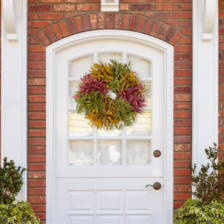 Harvest Farmhouse Willow Wreath - 18in – Mellow Monkey