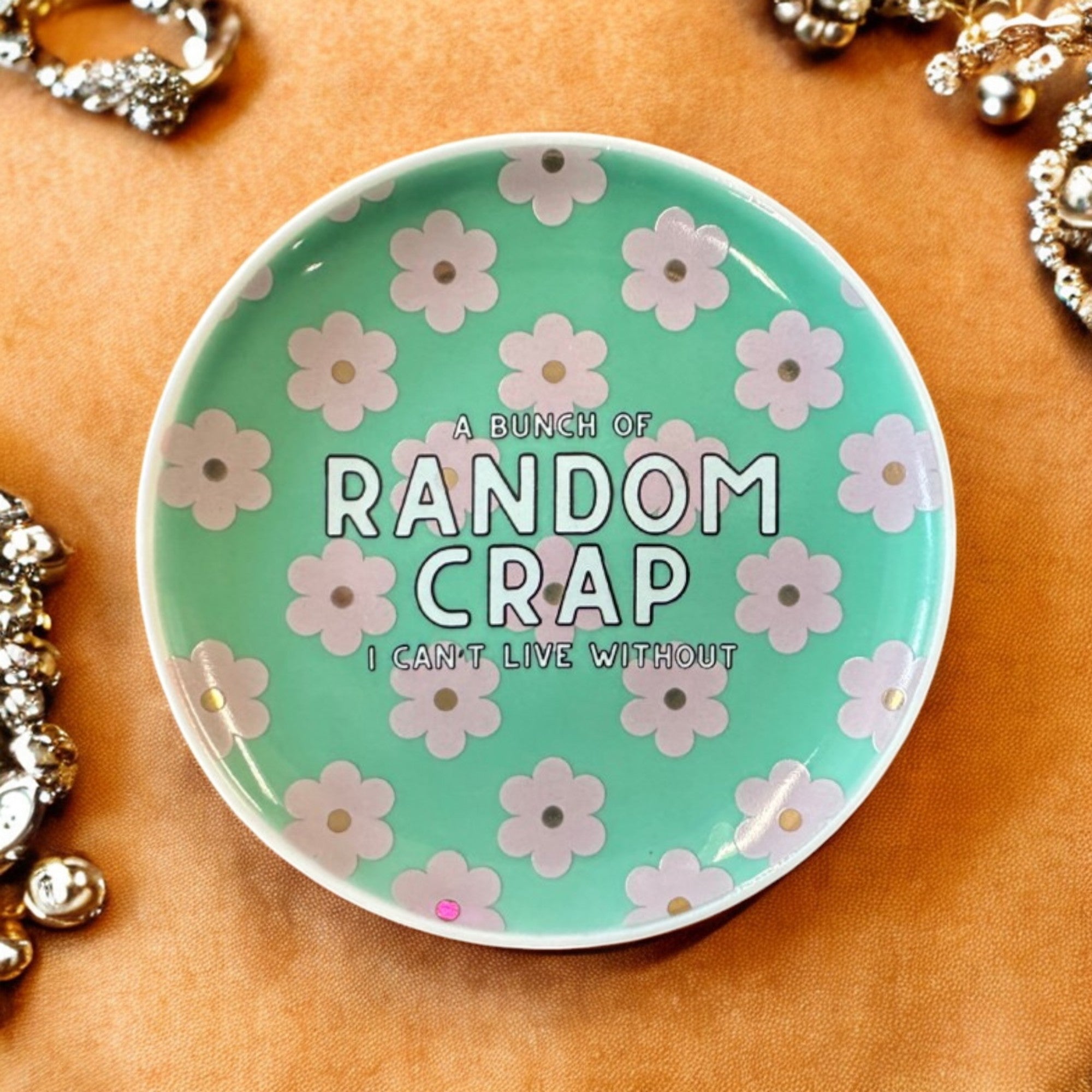 Random Crap - Round Trinket Tray – Mellow Monkey
