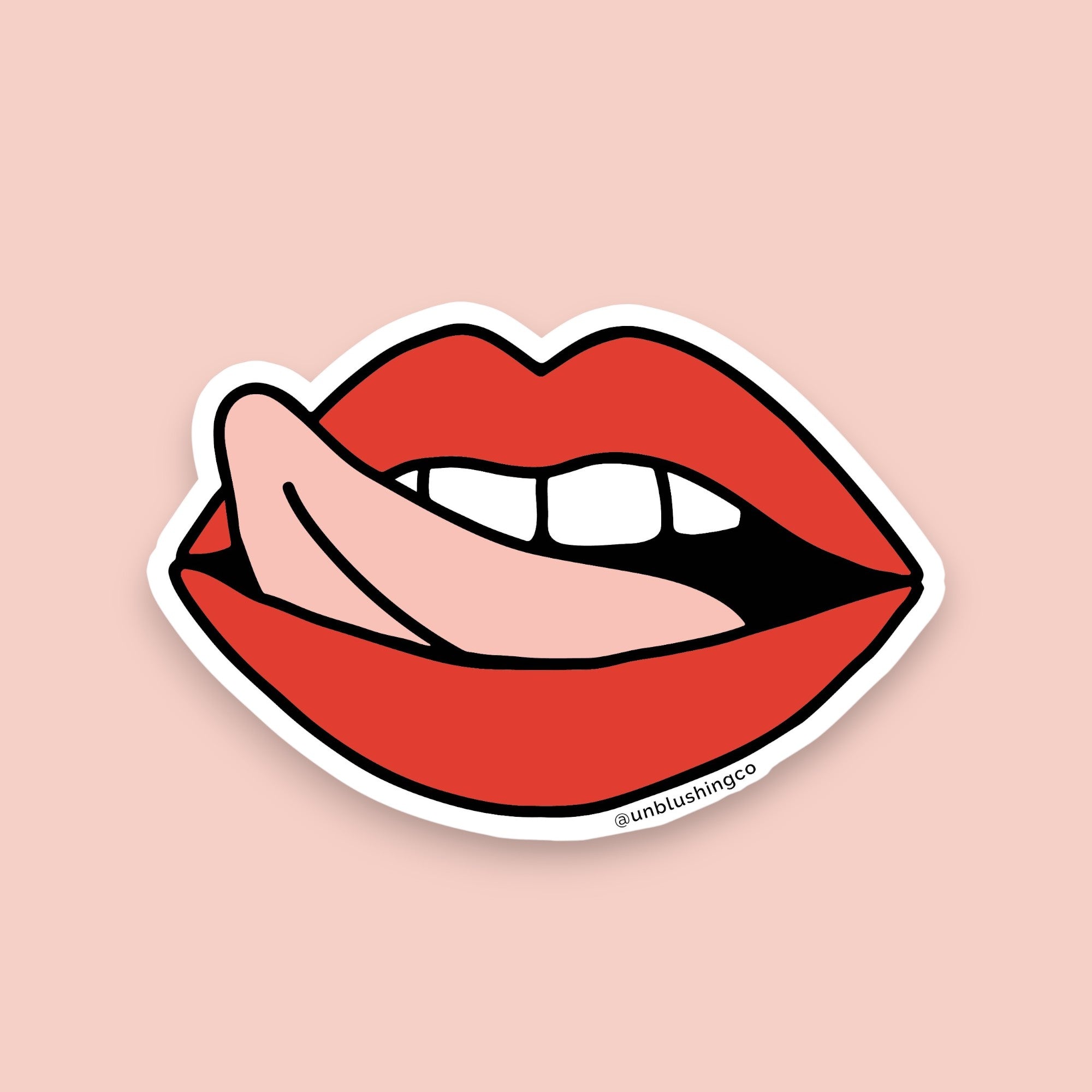 Tongue and Lips - Vinyl Decal – Mellow Monkey