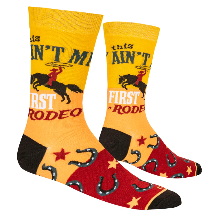 This Ain't My First Rodeo - Men's Crew Socks – Mellow Monkey