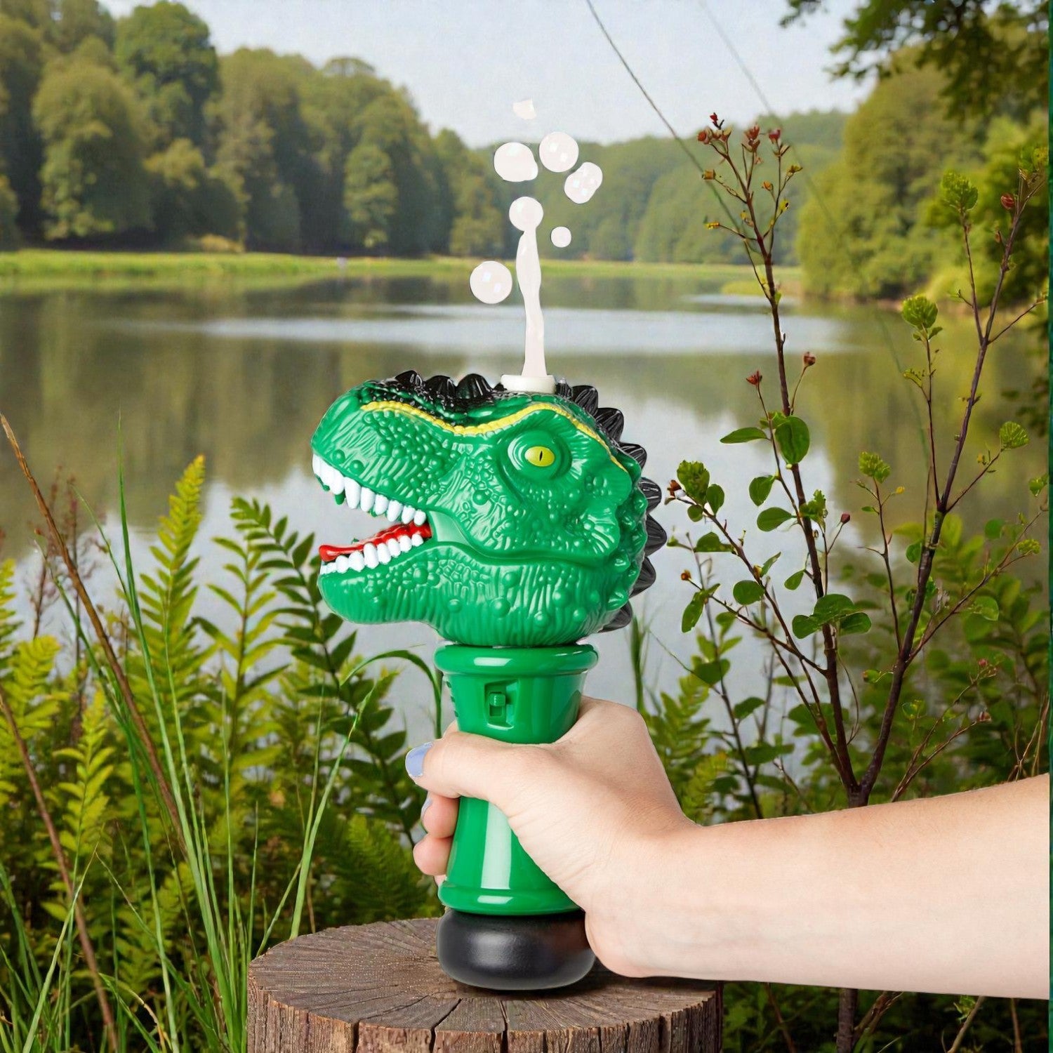 Light Up T-Rex Bubble Wand – Mellow Monkey