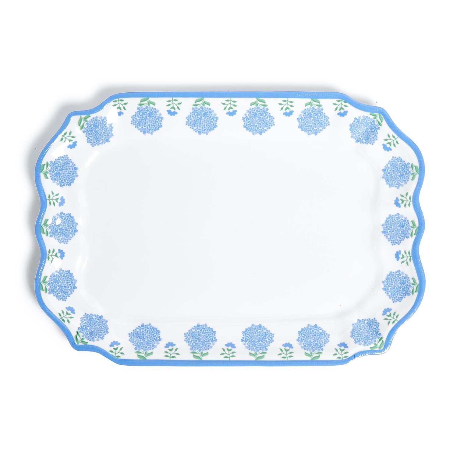 Blue Hydrangea Platter Tray - 18-1/2-in – Mellow Monkey