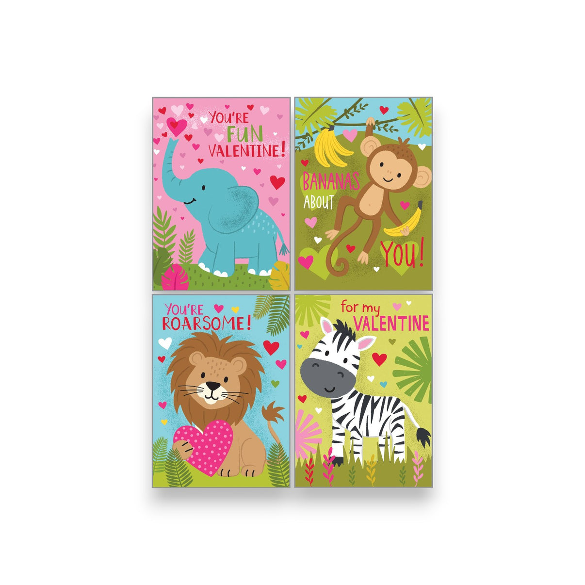 Kids Valentine Pack - Jungle Animals – Mellow Monkey