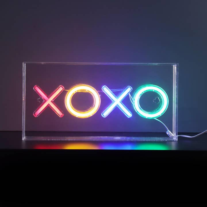 XOXO Neon Art Desktop or Wall Sign – Mellow Monkey