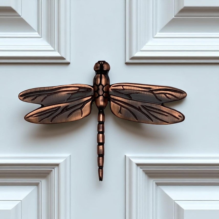 Dragonfly Door Knocker - Oiled Bronze – Mellow Monkey