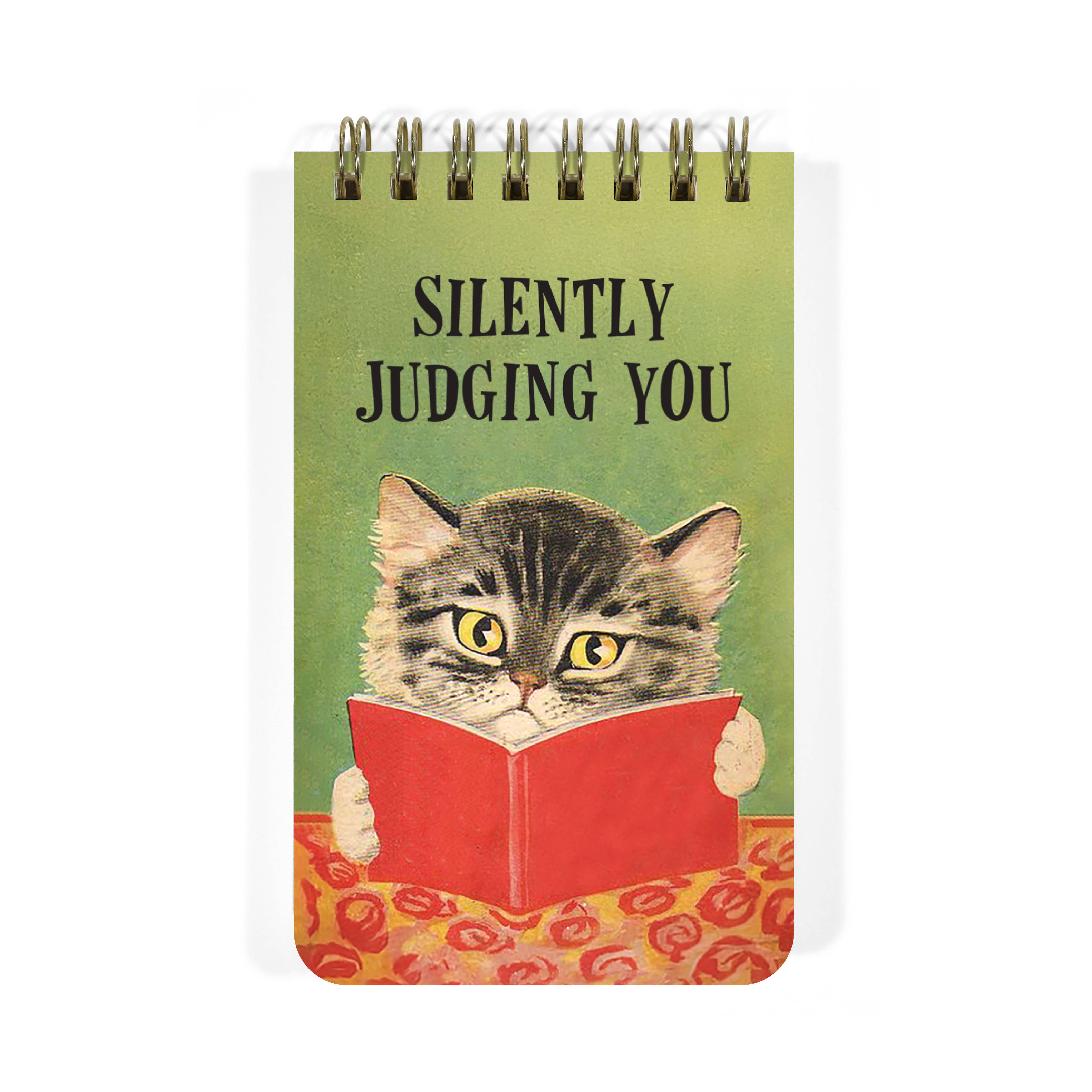 Silently Judging You - Funny 3x5 Spiral Memo Notepad – Mellow Monkey