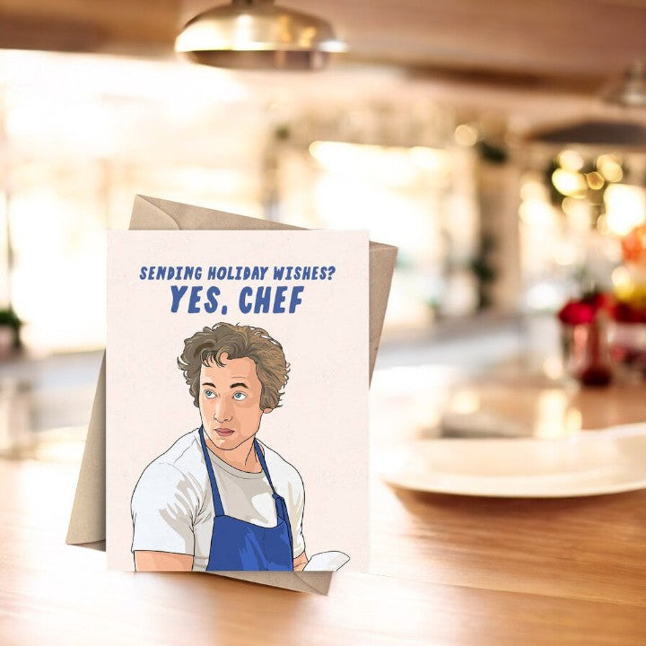 Sending Holiday Wishes? Yes, Chef - Greeting Card – Mellow Monkey
