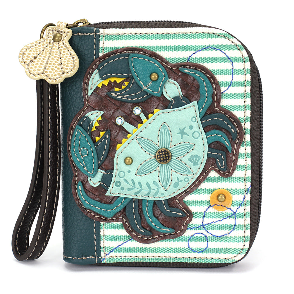 Crab - Chala Zip-Around Wallet – Mellow Monkey
