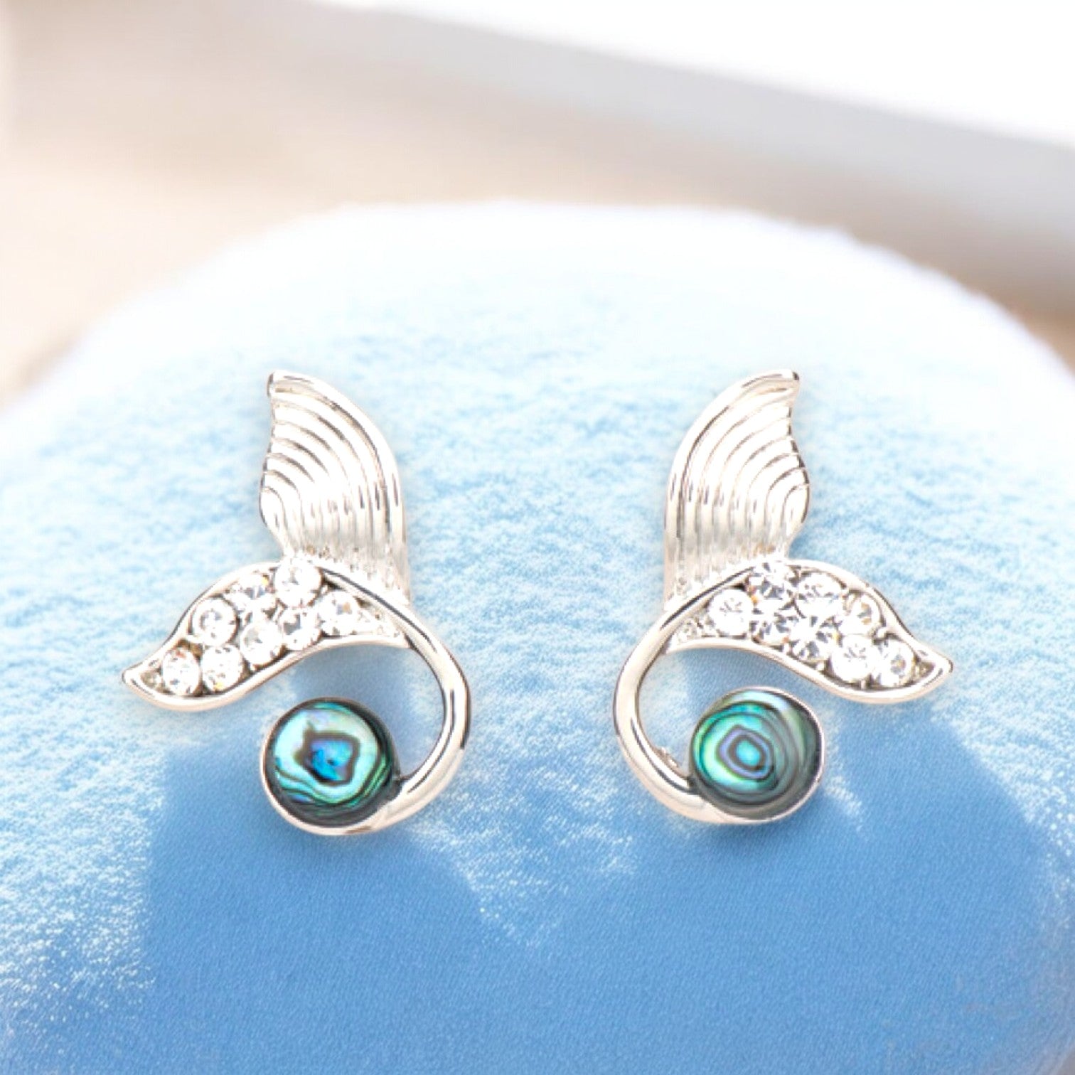 Wild Pearle Cresting Whale Tail Earrings – Mellow Monkey
