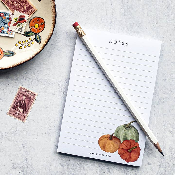 Fall-Themed Heirloom Pumpkin Notepad – Mellow Monkey