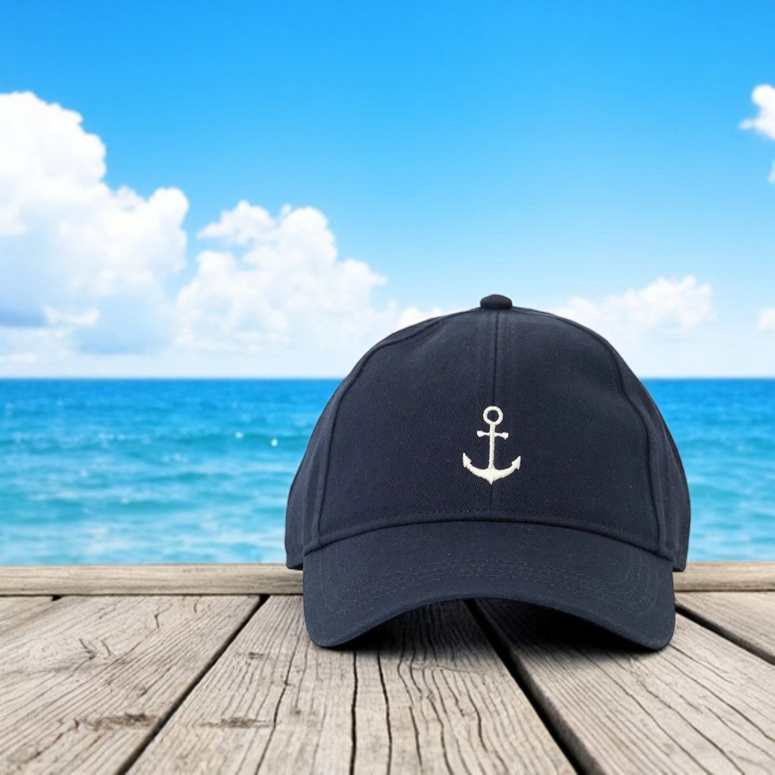Anchor Baseball Cap - Navy – Mellow Monkey