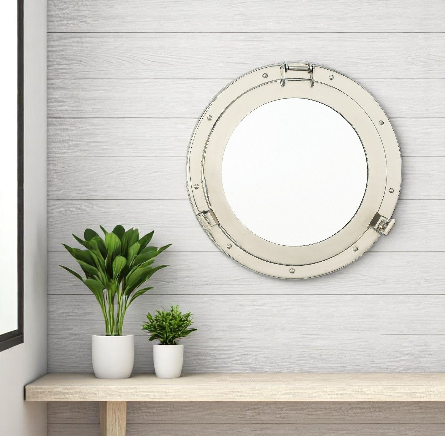 Chrome Porthole Mirror - 7-3/4-in – Mellow Monkey