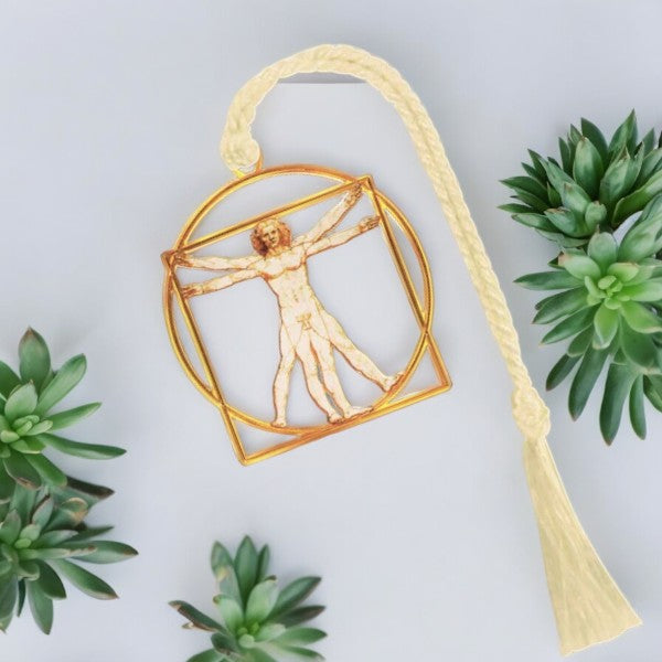 Vitruvian Man - Metal Bookmark – Mellow Monkey