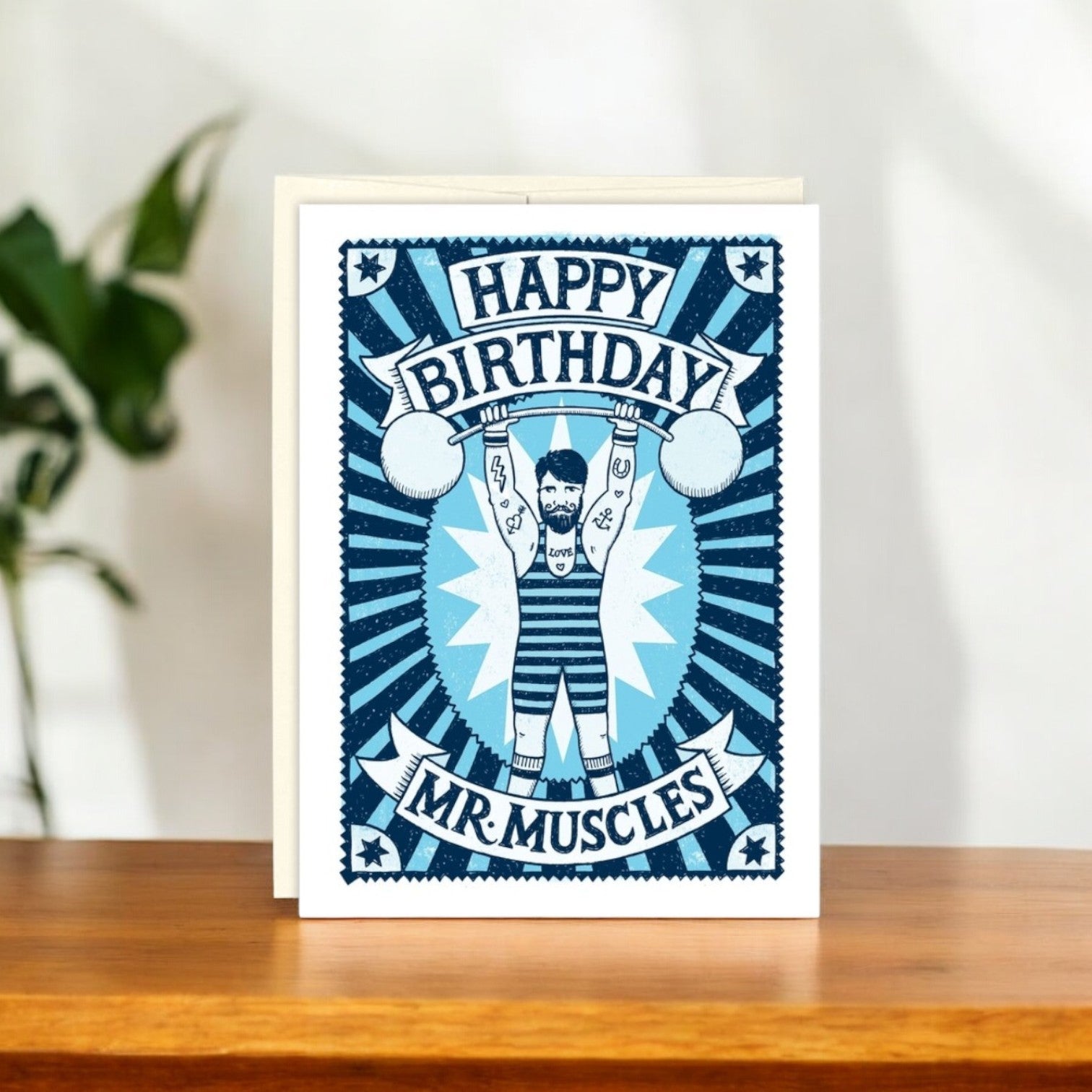 Mr. Muscles - Birthday Greeting Card – Mellow Monkey