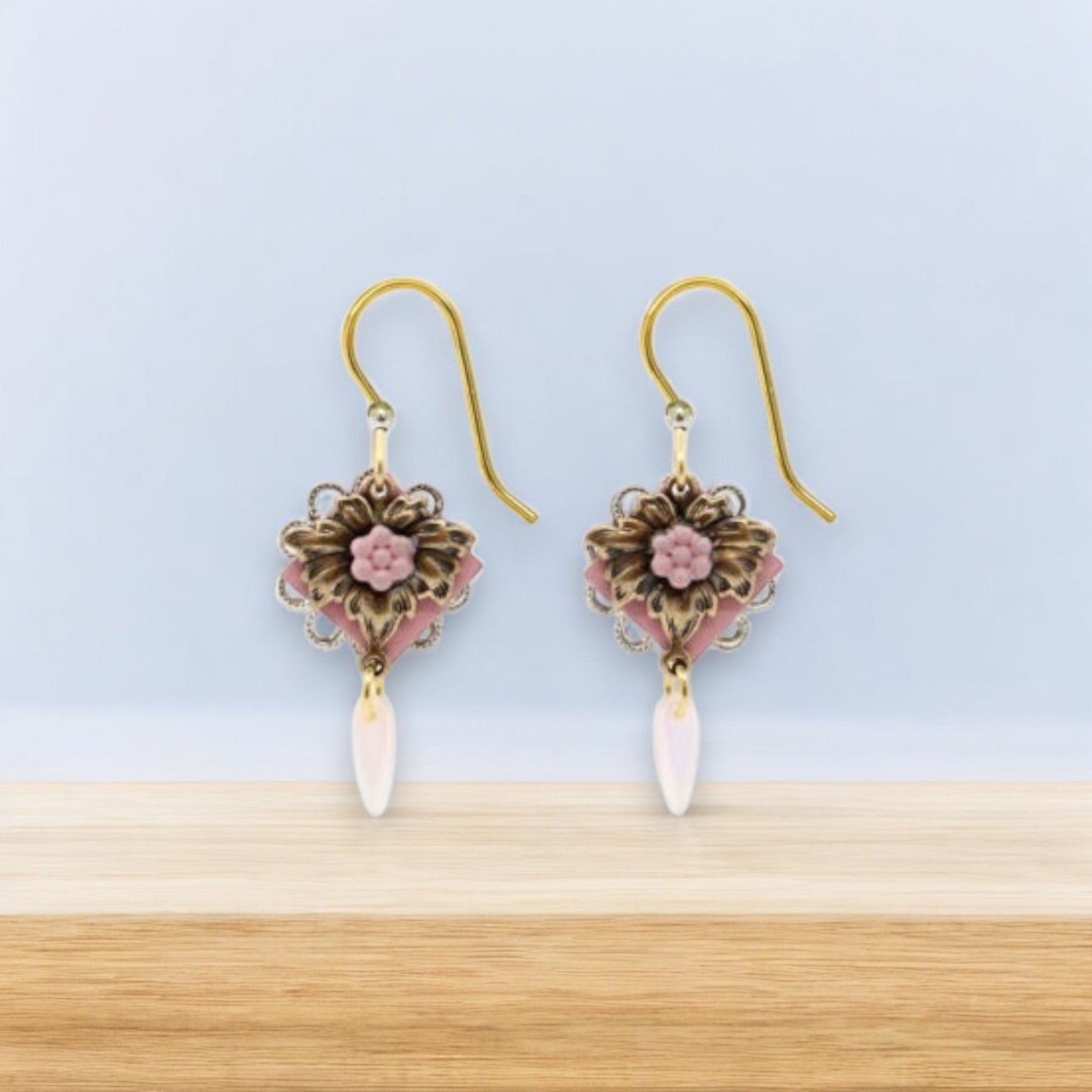 Vintage LK Flower and Drop Earrings - 2025 Limited Edition Silver Fore ...