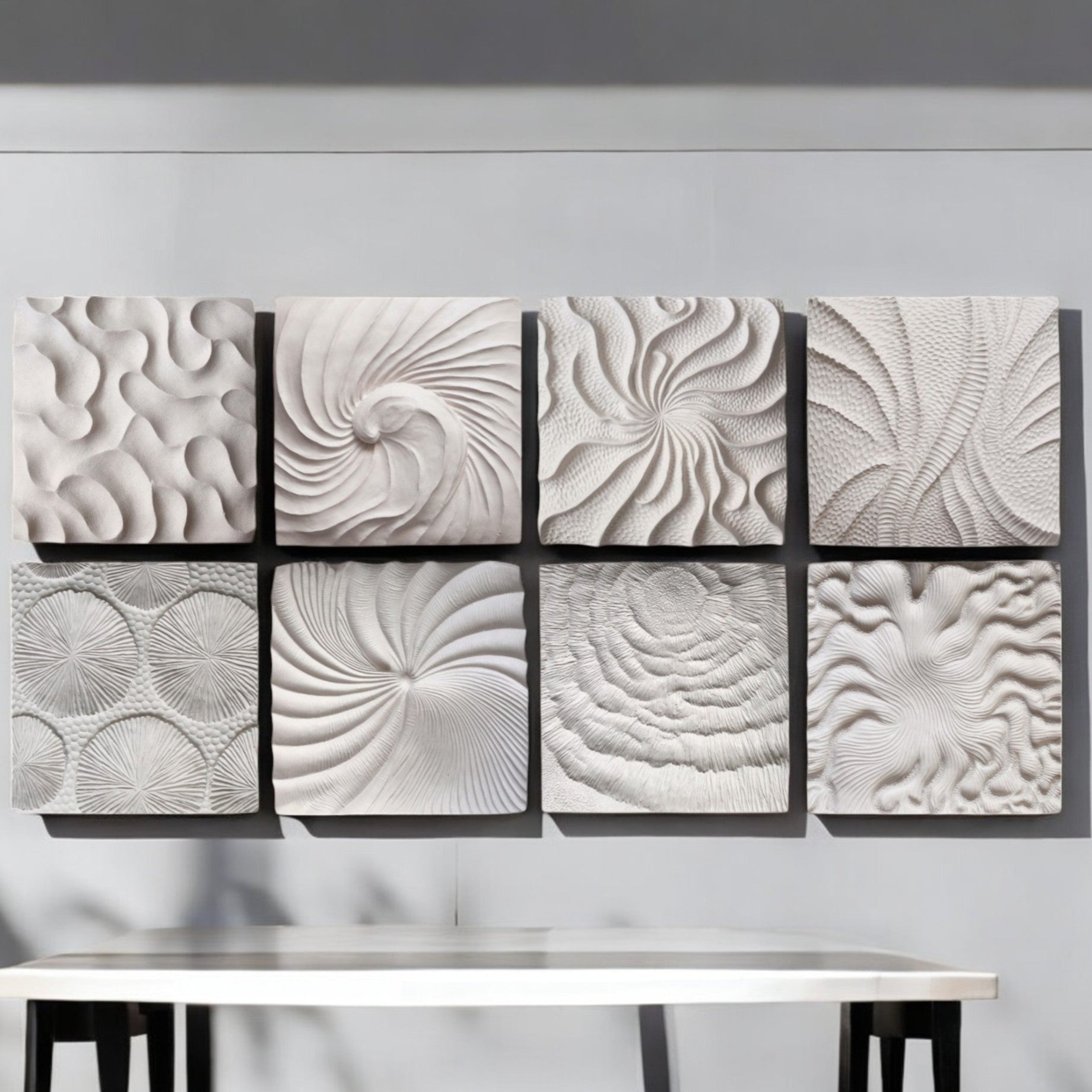 Majorca Shell Wall Panel - 14-in x 14-in – Mellow Monkey