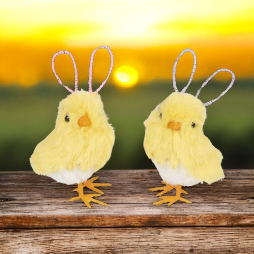 Mini Yellow Foam Chick With Bunny Ears – Mellow Monkey