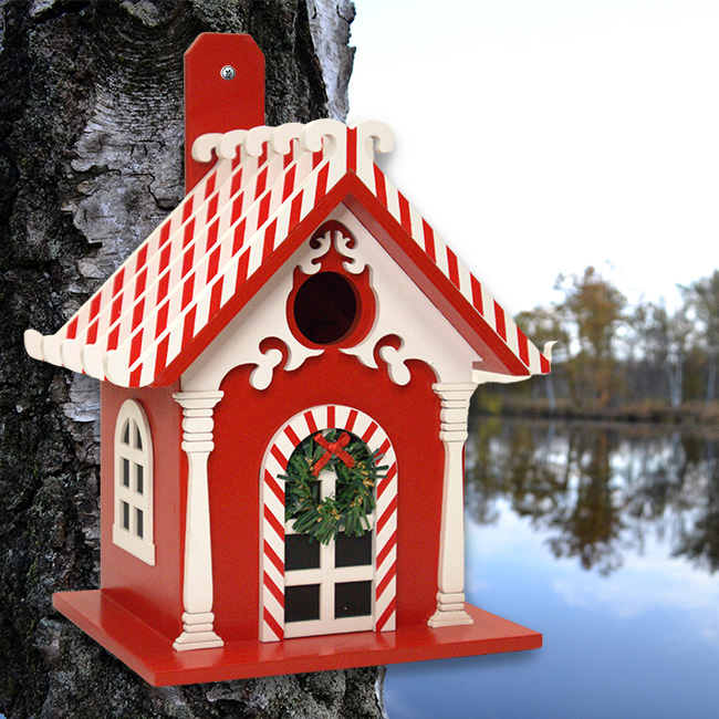 Candy Cane Birdhouse – Mellow Monkey