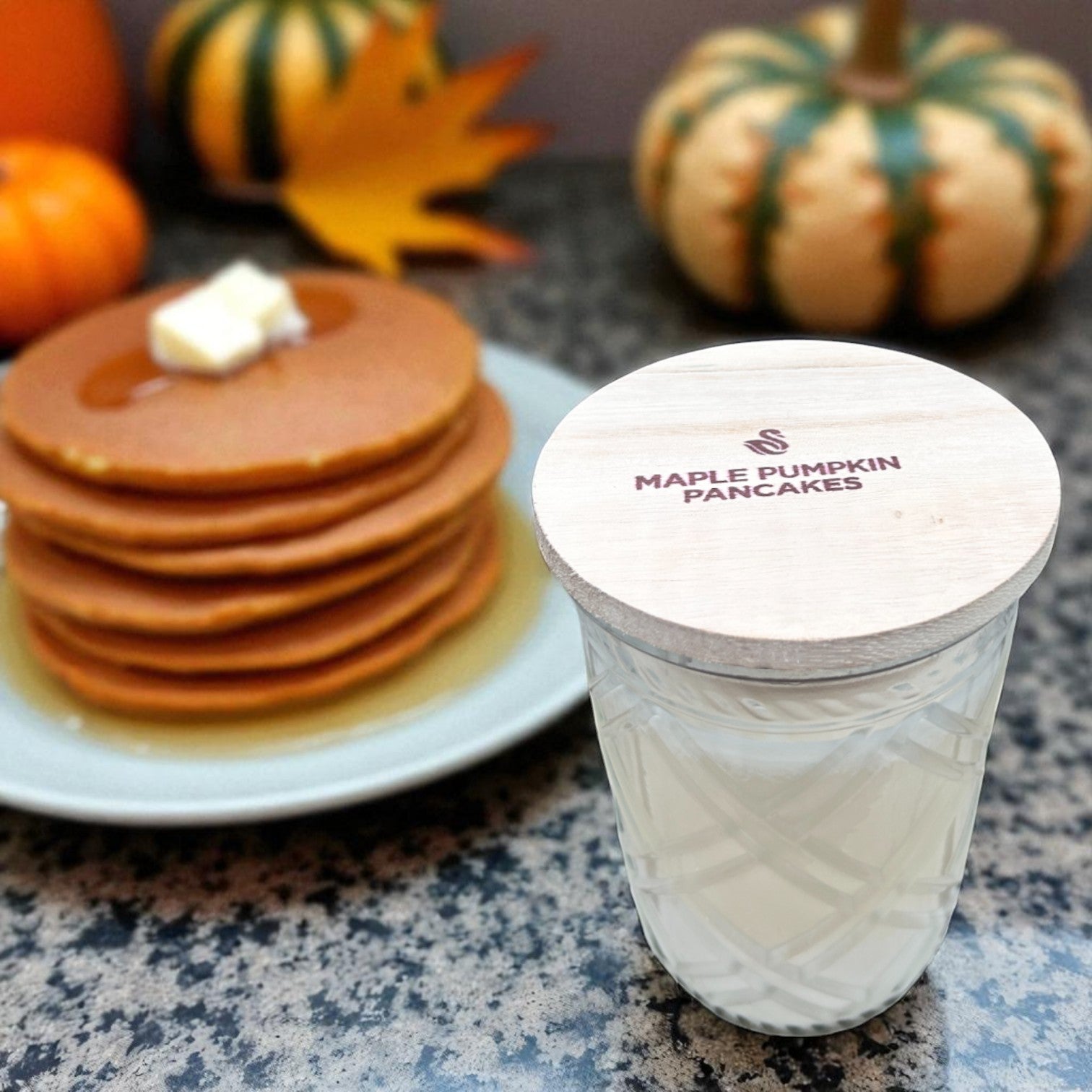 Maple Pumpkin Pancakes - Swan Creek Timeless Crystal Jar 100% Soy Cand ...