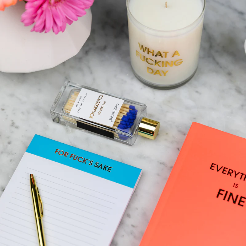 In Case Of Clusterfuck - Royal Blue Matches – Mellow Monkey