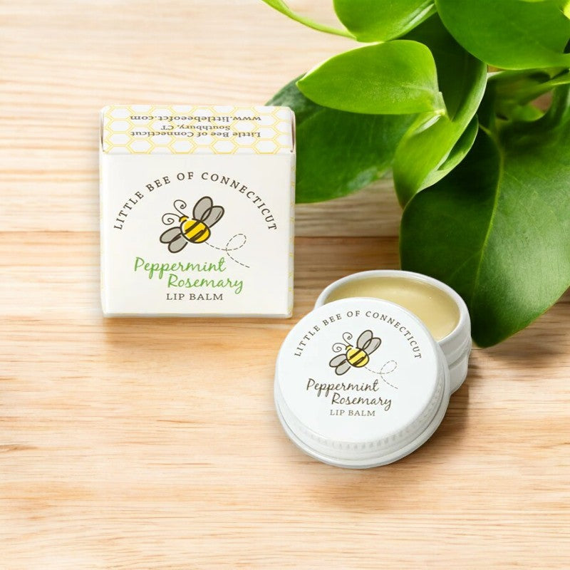 Peppermint Rosemary - Beeswax Lip Balm - Little Bee of Connecticut ...