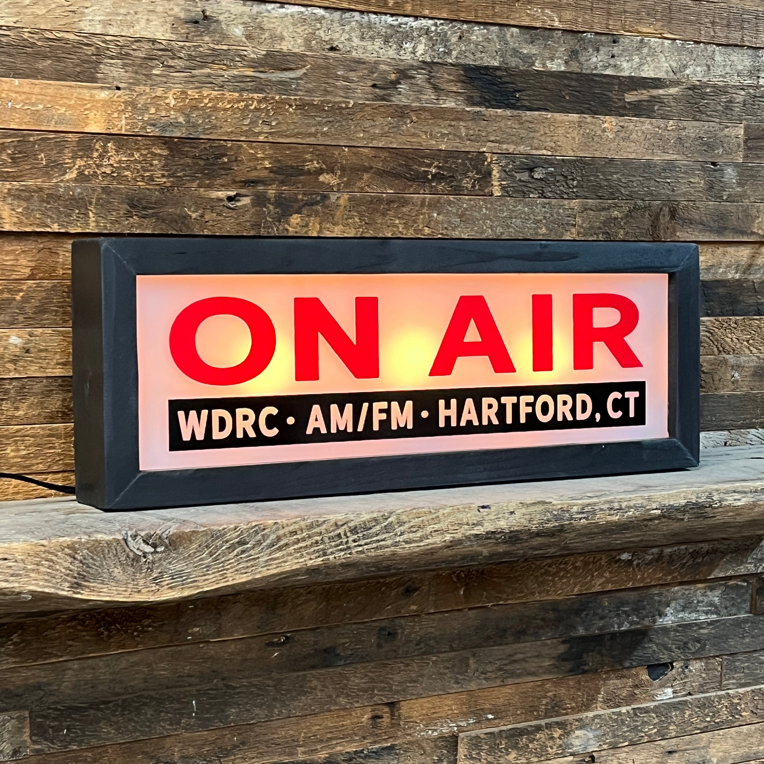 WDRC - Vintage Connecticut Radio Station Studio Lighted Sign - 22-in ...