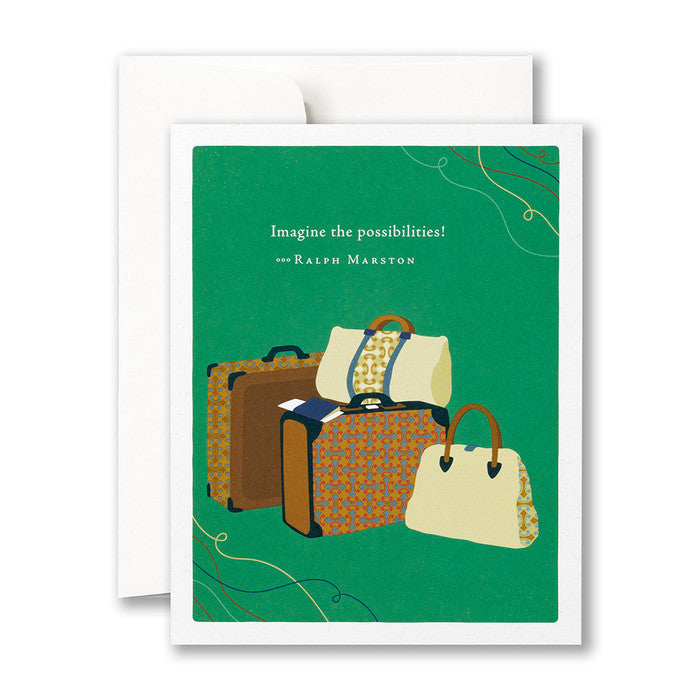 Imagine The Possibilities - Retirement - Greeting Card – Mellow Monkey