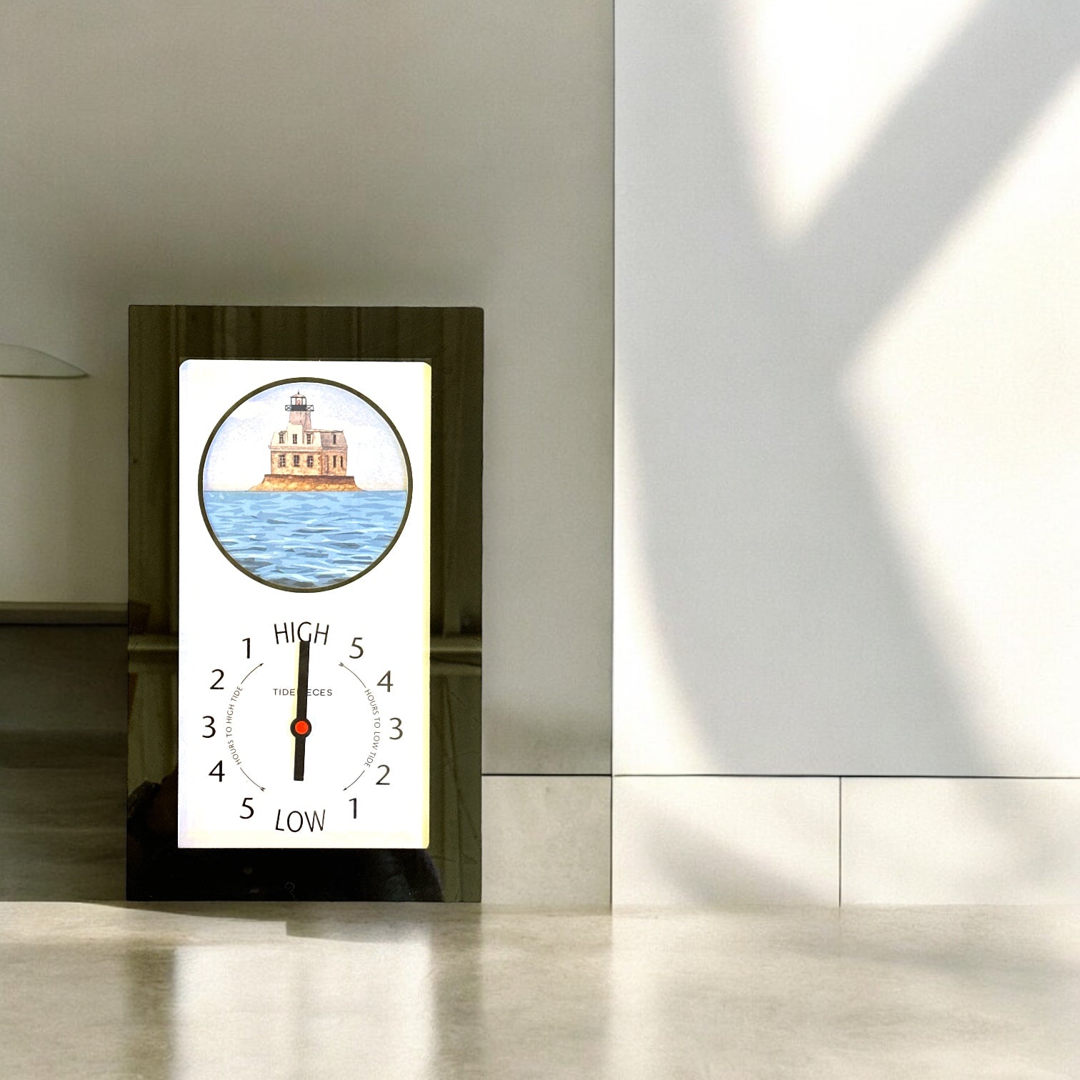 Tidepieces - Penfield Reef Light Fairfield Connecticut Tide Clock - Bl ...