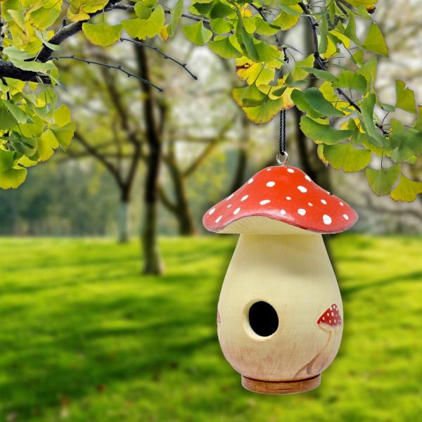 Toadstool Gord-O Hanging Bird House – Mellow Monkey