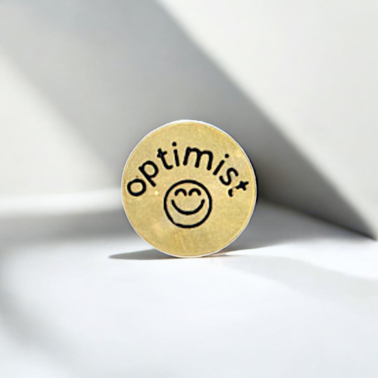 Optimist - Recycled Brass Pin – Mellow Monkey