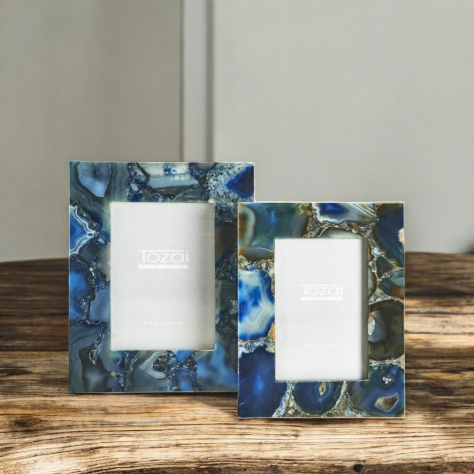 Genuine Blue Agate Photo Frame – Mellow Monkey