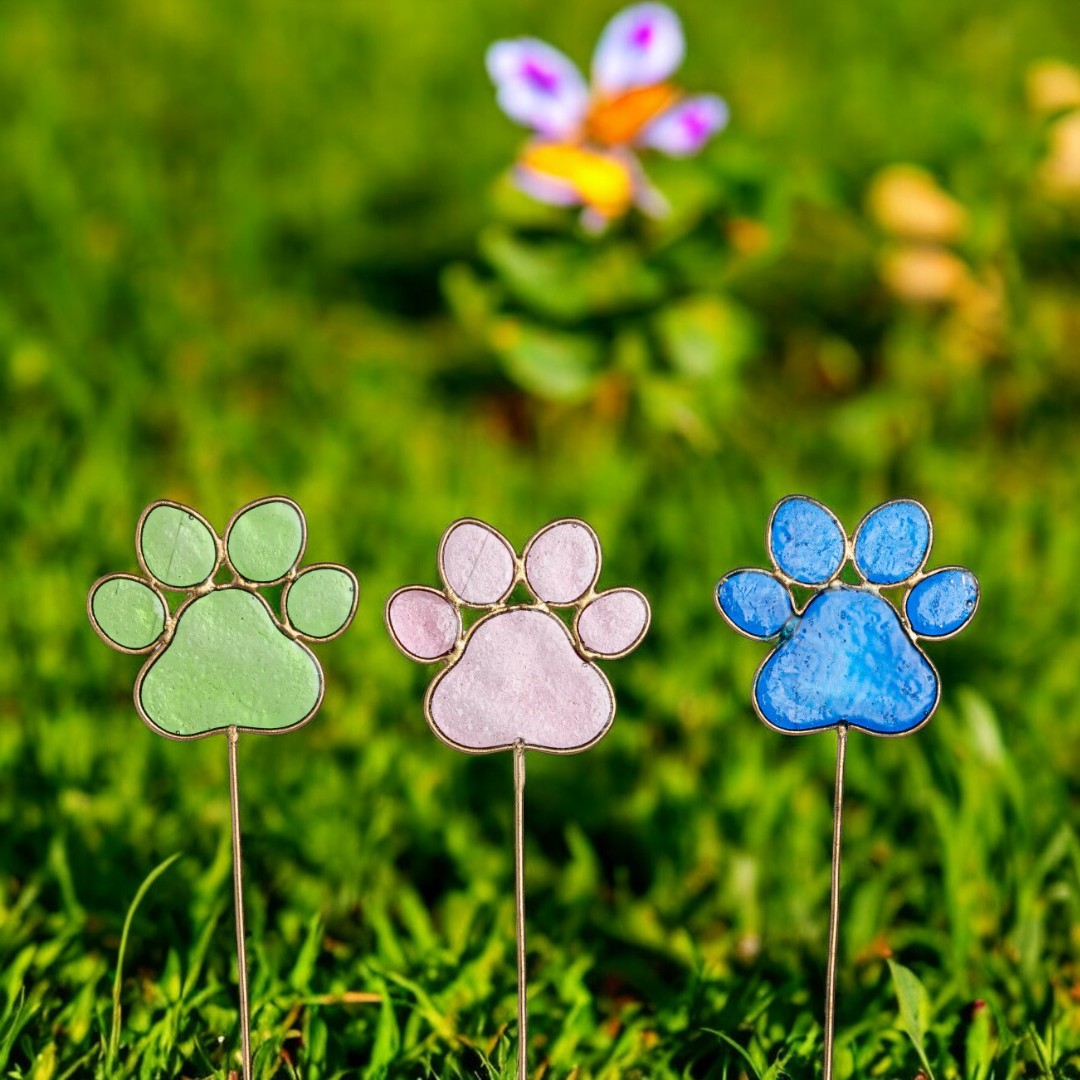 Stained Glass Pet Paw Pick – Mellow Monkey