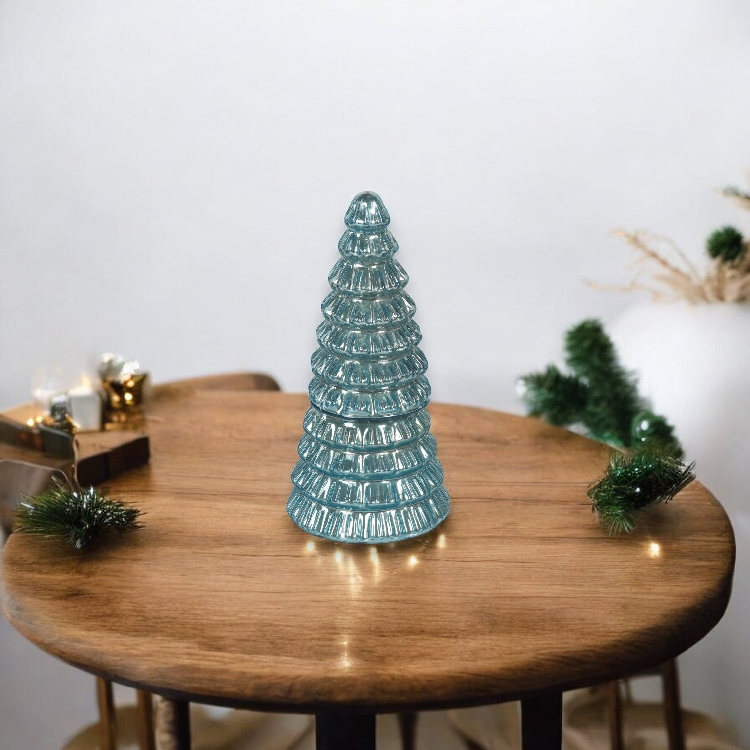 Scented Candle Tree with Wood Wick - Antique Blue – Mellow Monkey
