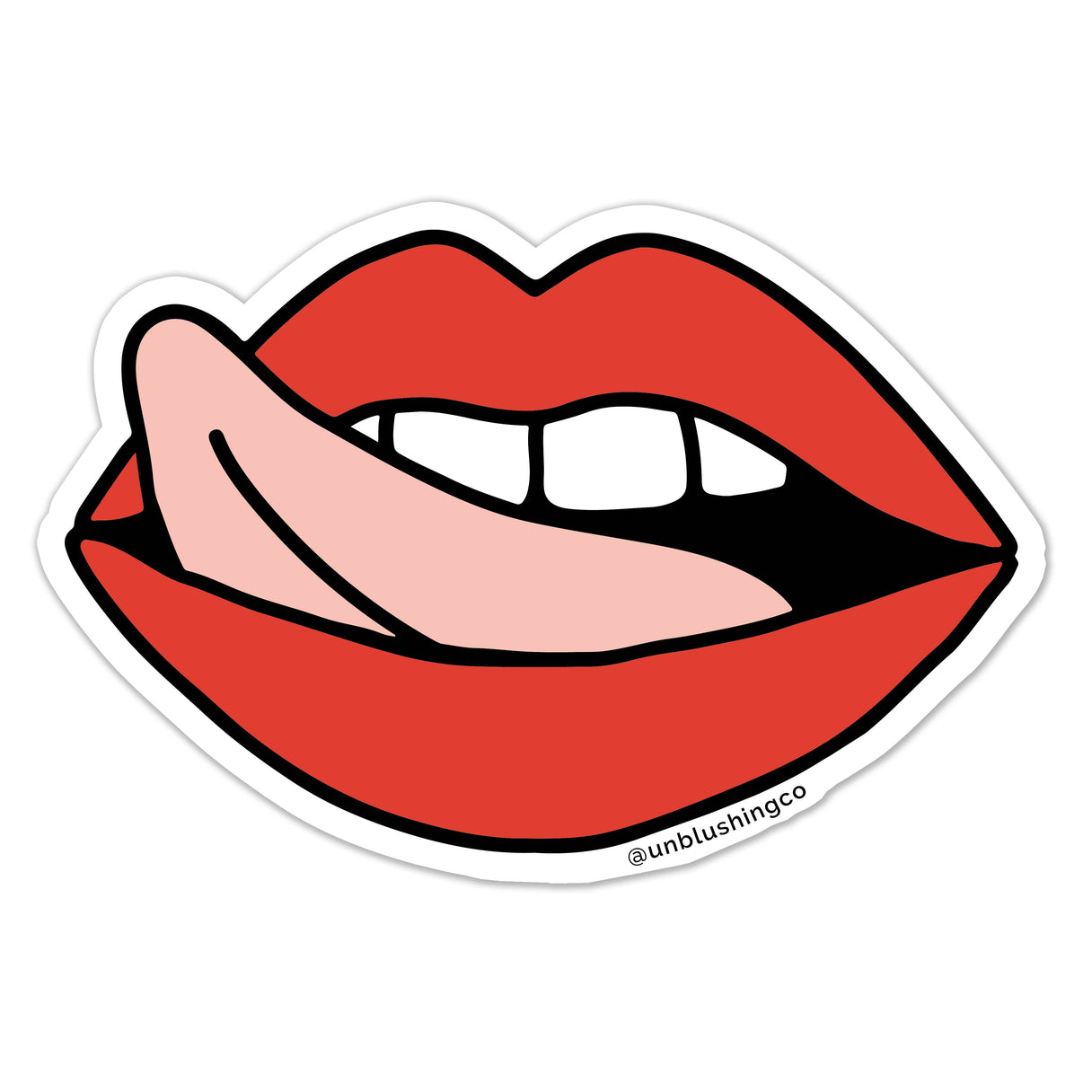 Tongue and Lips - Vinyl Decal – Mellow Monkey