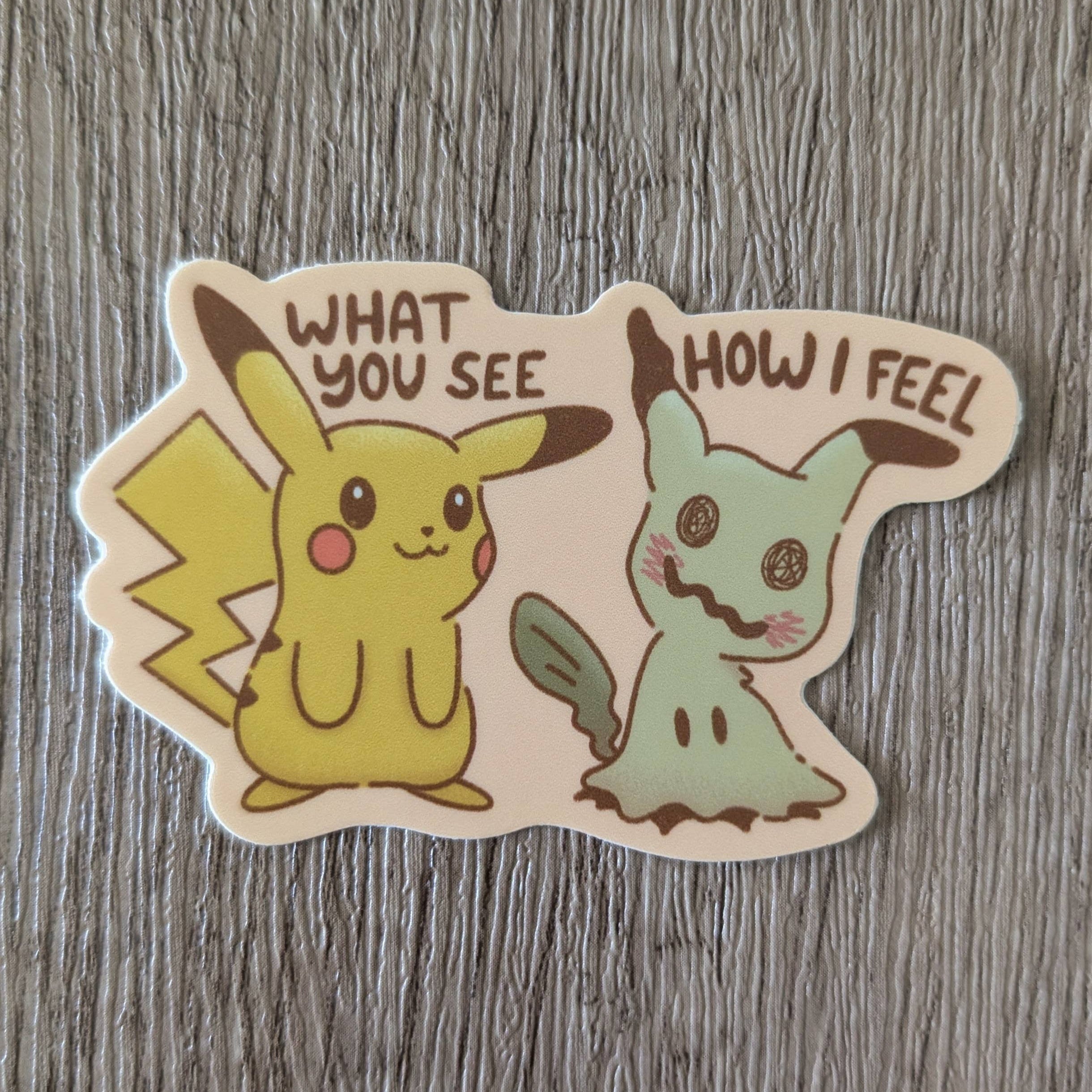 Pikachu And Mimikyu - Vinyl Decal – Mellow Monkey