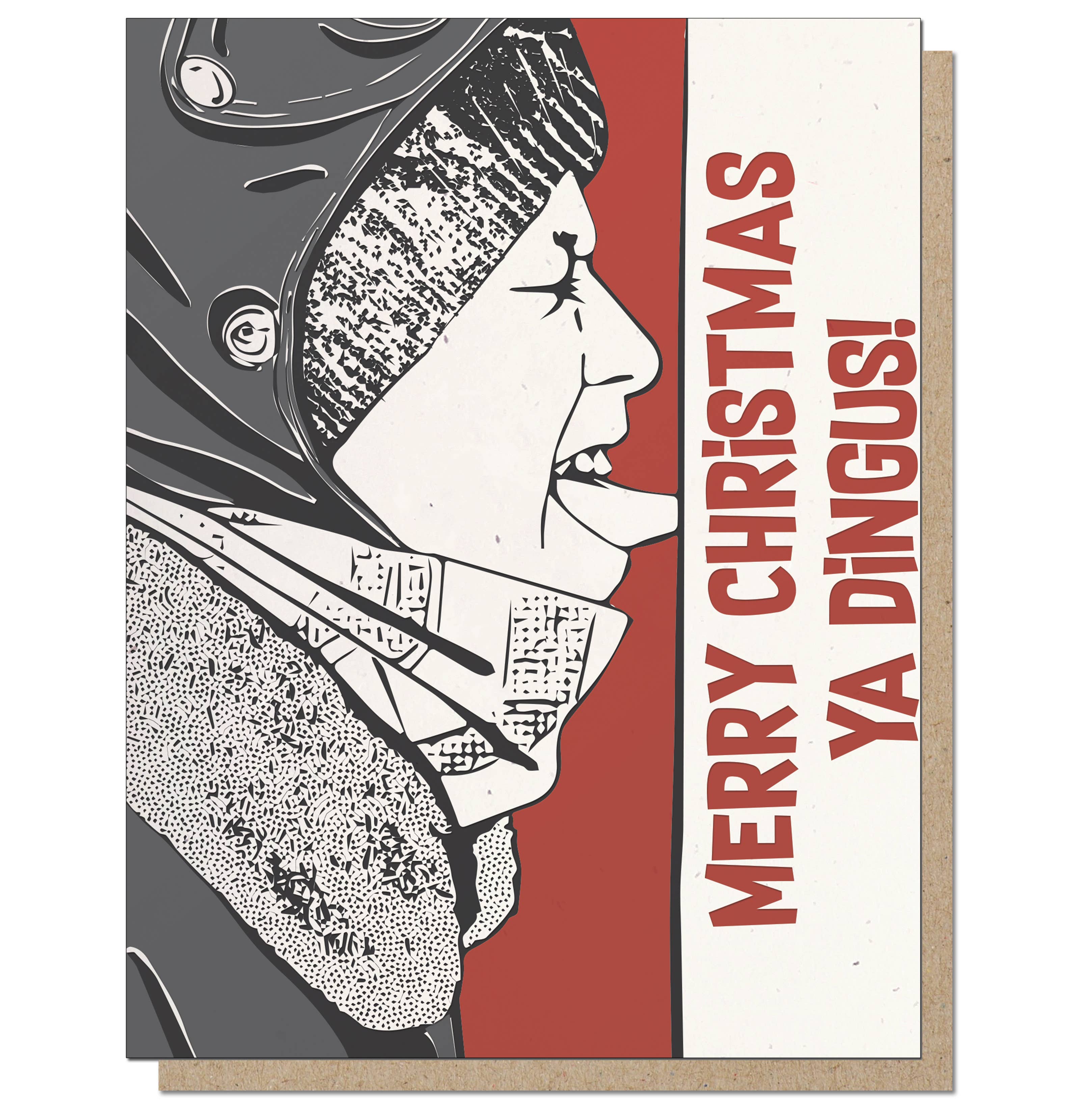 Merry Christmas You Dingus - Holiday Greeting Card – Mellow Monkey