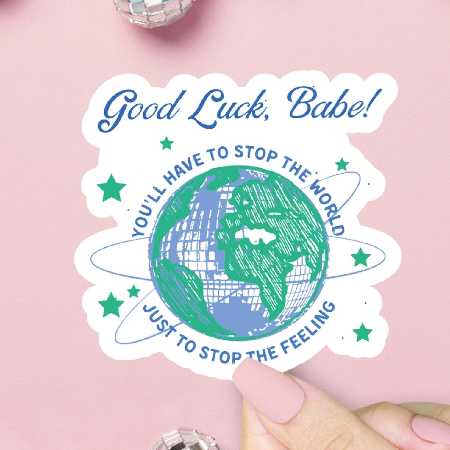 Good Luck Babe Sticker – Mellow Monkey