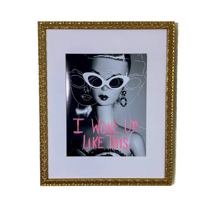 I Woke Up Like This - Graffiti Frame 24 inches – Mellow Monkey