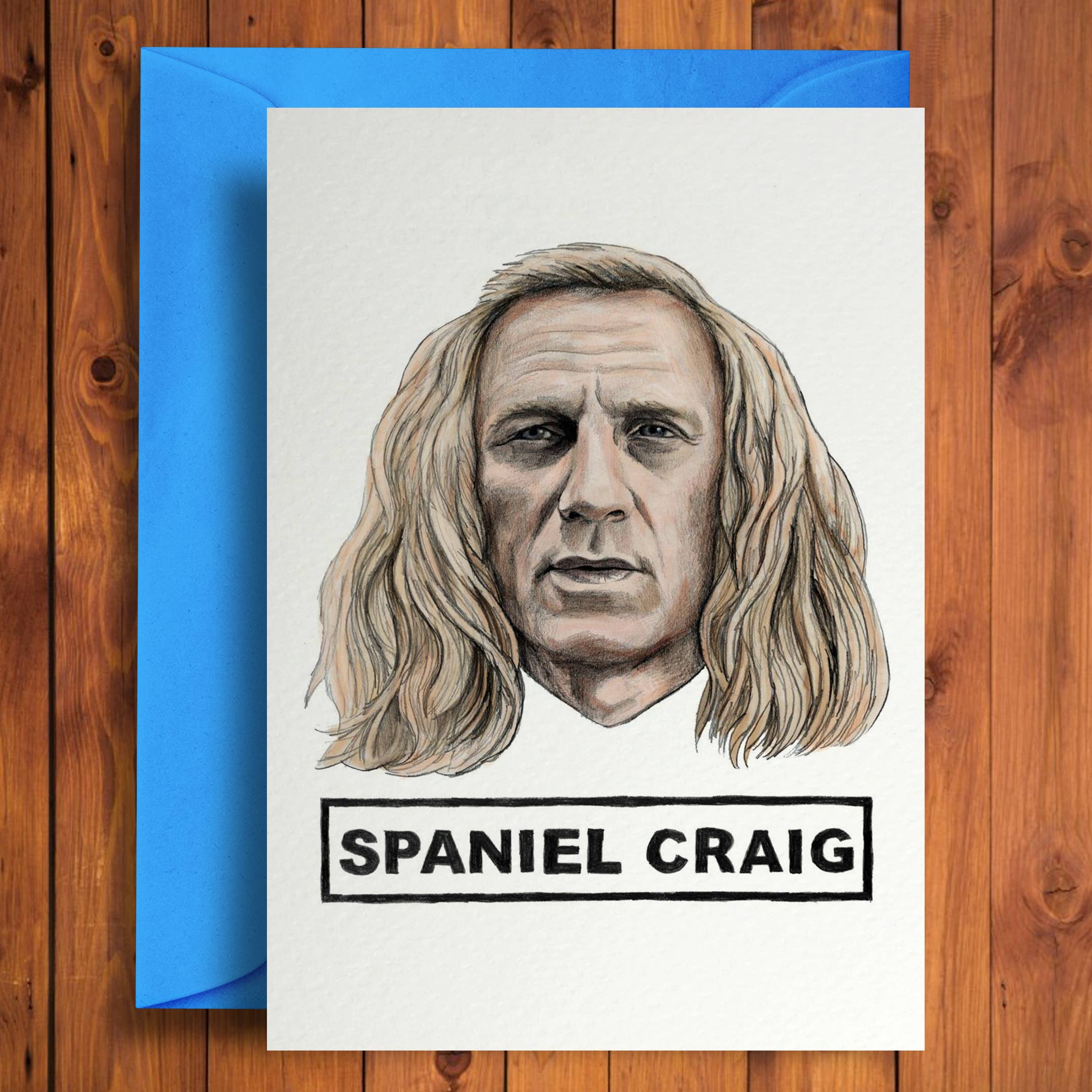 Spaniel Craig - Greeting Card – Mellow Monkey