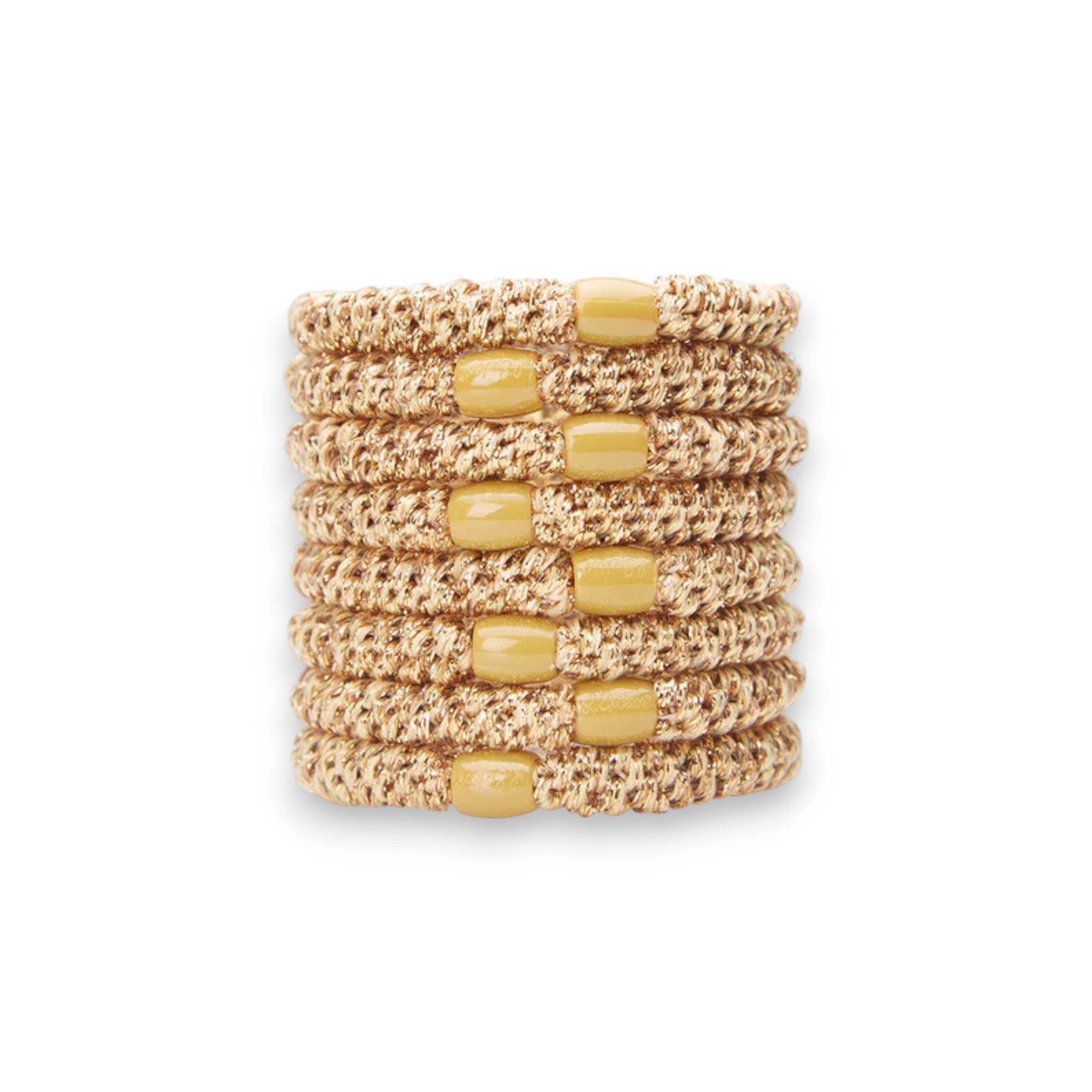 Metallic Dark Gold - Grab & Go Ponytail Holders - L. Erikson - Set of ...